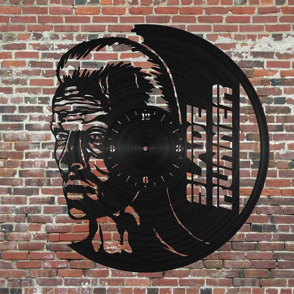 Blade Runner Vinyl Record Wall Clock Art Decor Laser Cut CDR File Free ...