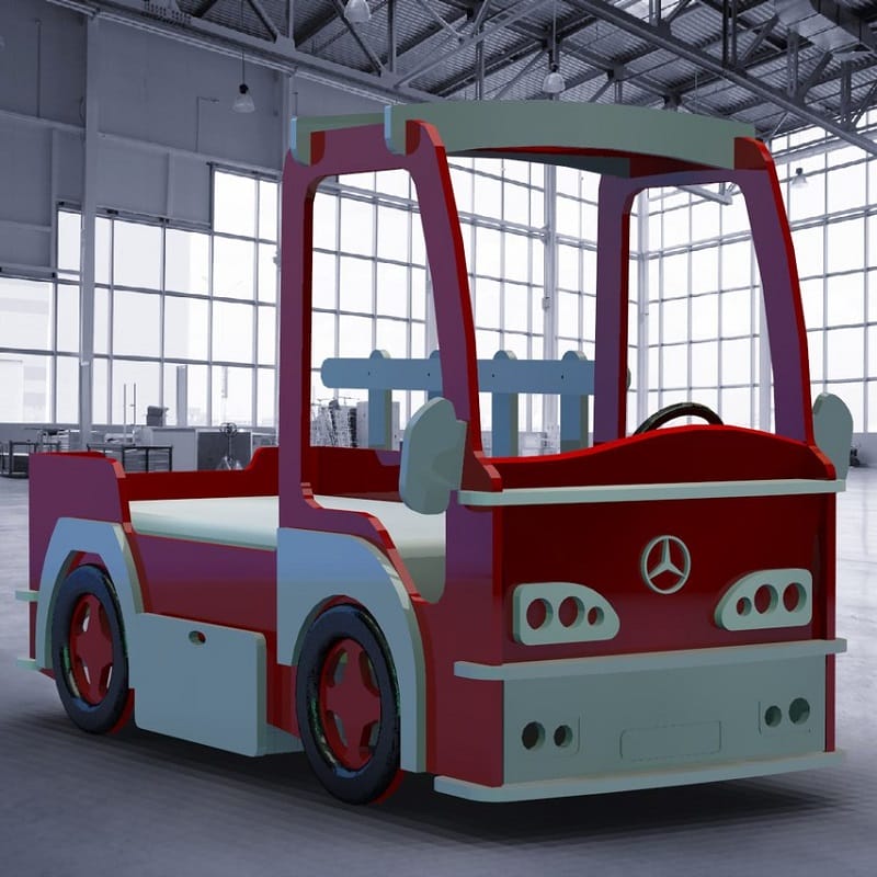 Kids Bus Bed with Storage Drawers Laser Cut CDR DXF File Free Download ...