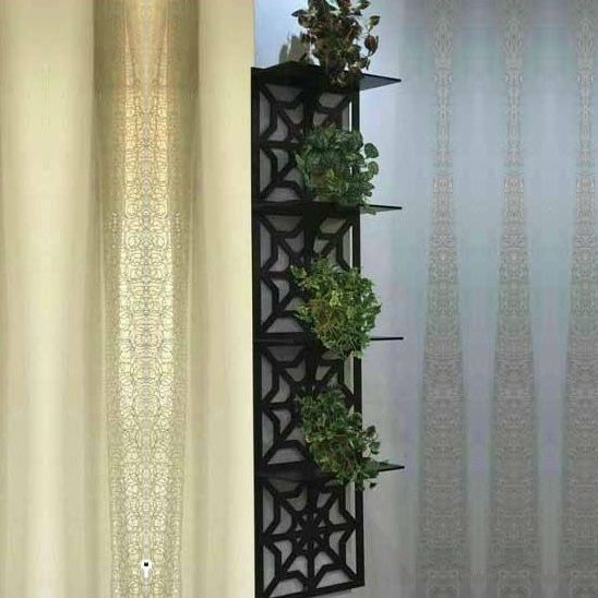 Laser Cut 4 Tier Floating Vertical Wall Shelf CDR DXF File Free ...