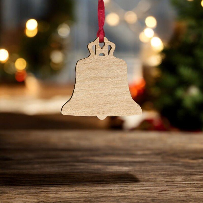 Laser Cut Bell Christmas Decoration CDR DXF EPS SVG File Free Download ...