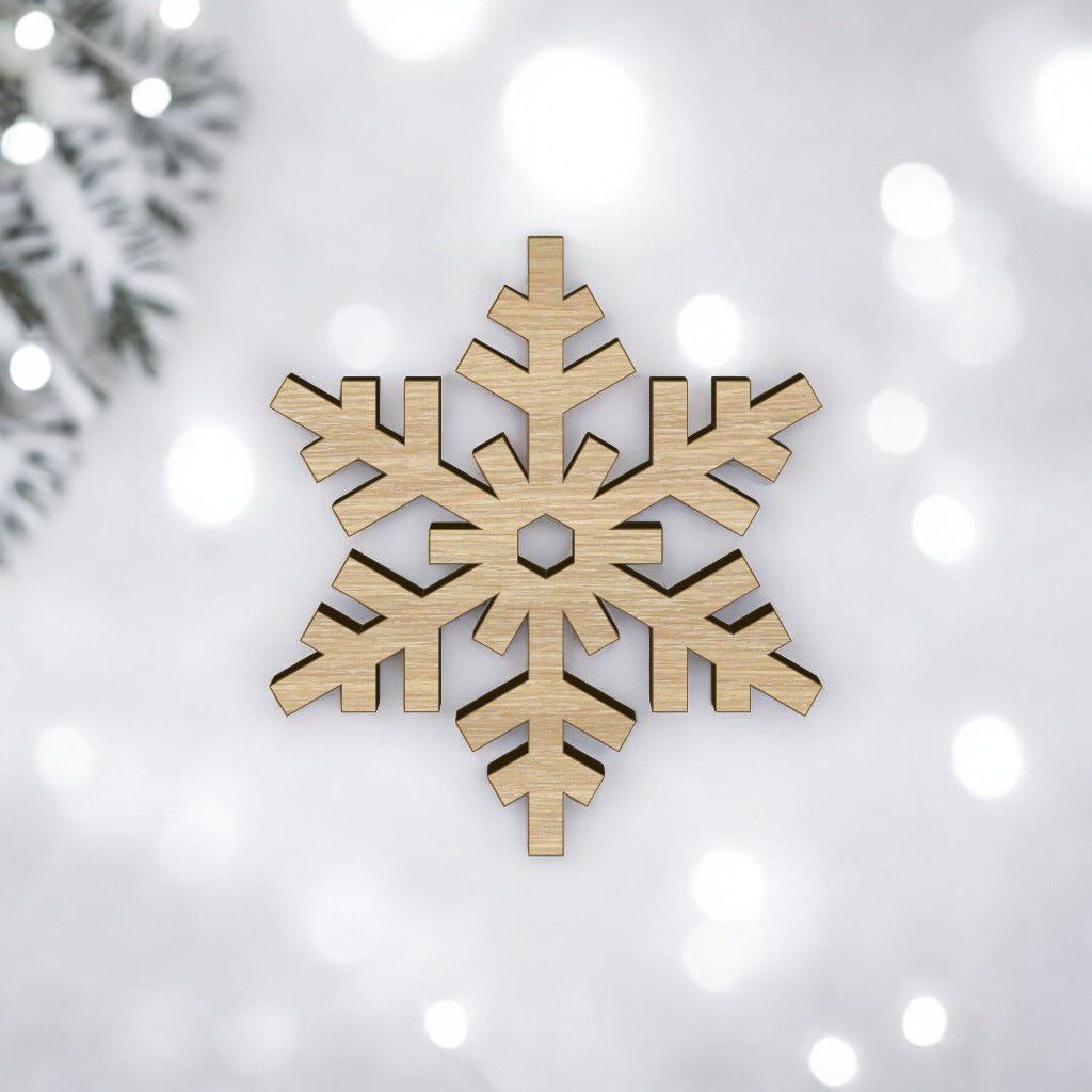 Laser Cut Christmas Snowflake Cutout for Craft CDR DXF SVG File Free ...