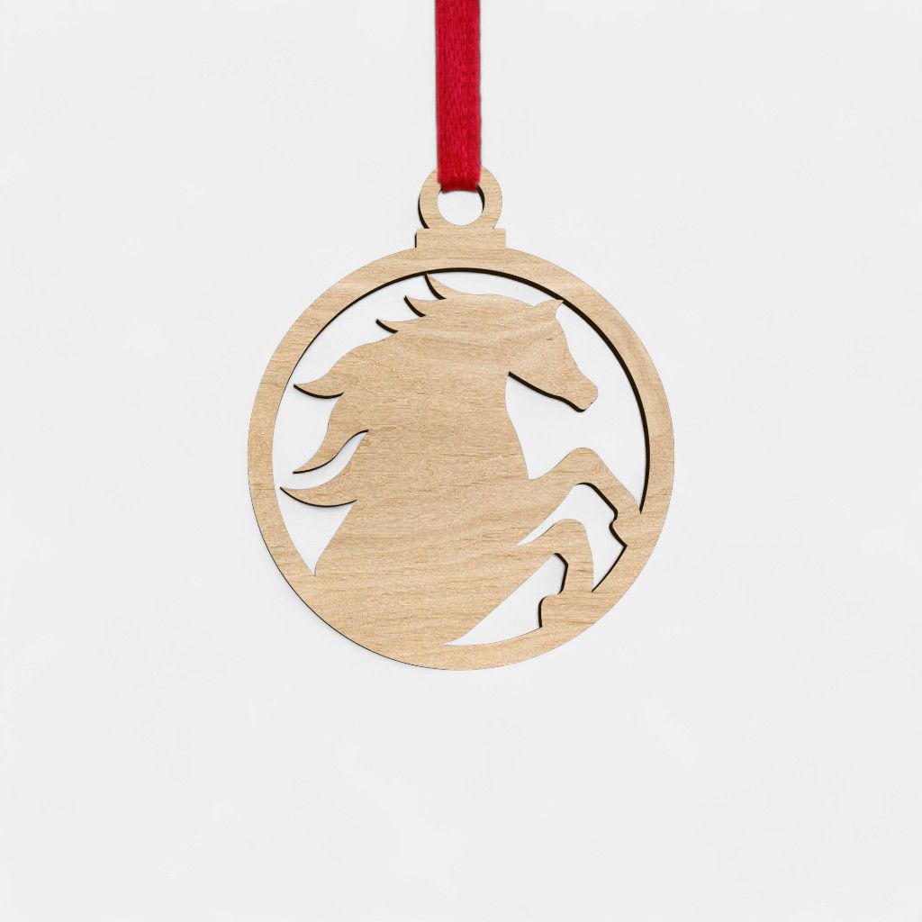 Laser Cut Horse Bauble CDR DXF EPS SVG File Free Download | Vecty