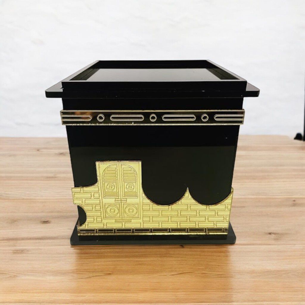 Laser Cut Kaaba 3D Wooden Model CDR SVG File Free Download | Vecty