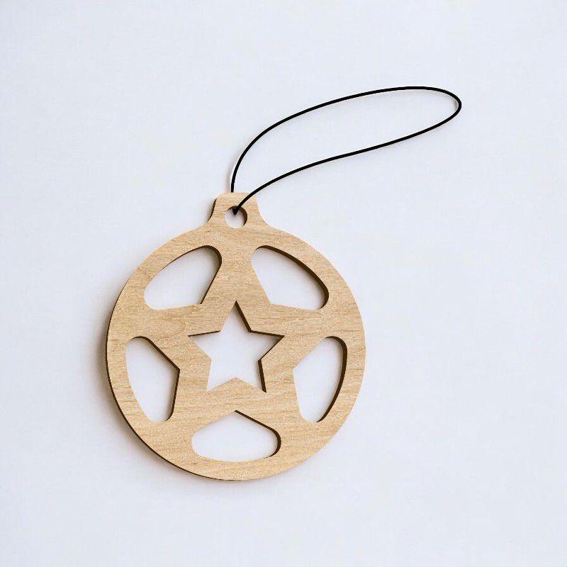 Laser Cut Star Ball Ornament CDR DXF EPS SVG File Free Download | Vecty