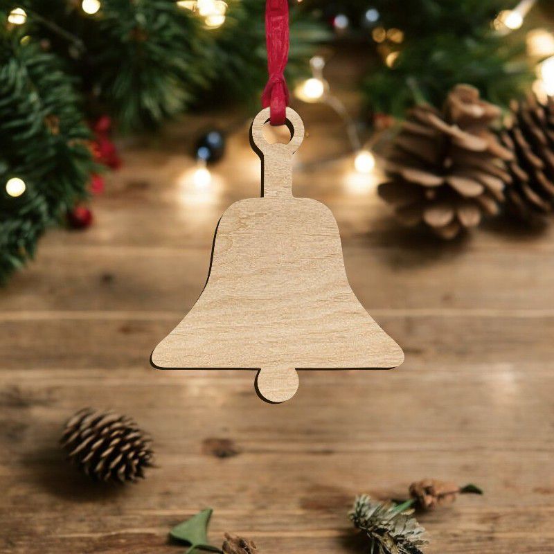 Laser Cut Traditional Bell Ornament Blank Cutout CDR DXF EPS SVG File ...