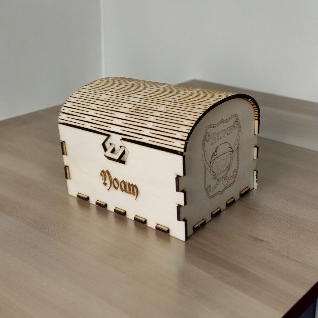 Laser Cut Treasure Chest Wedding Ring Box DXF SVG File Free Download ...