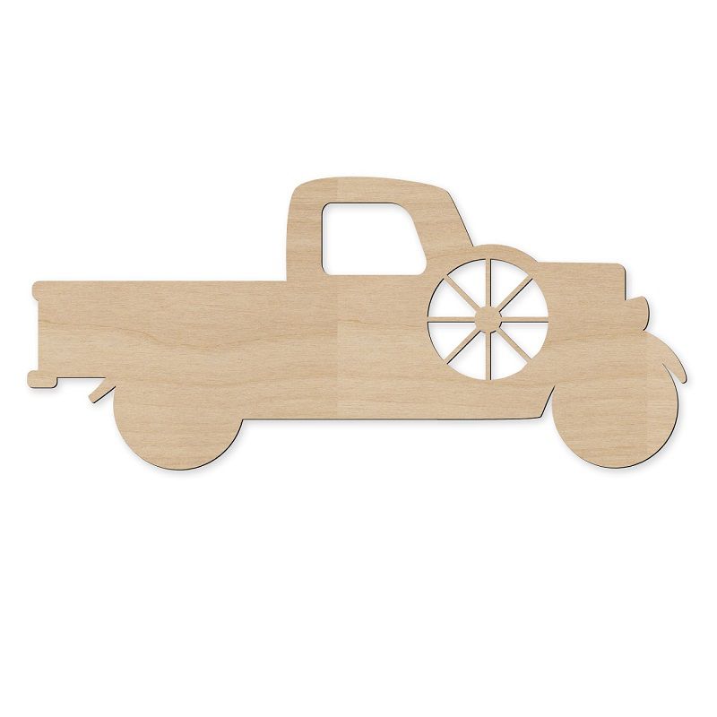 Lorry Side View Wooden Cutout Craft Laser Cut AI CDR DXF PDF SVG File ...