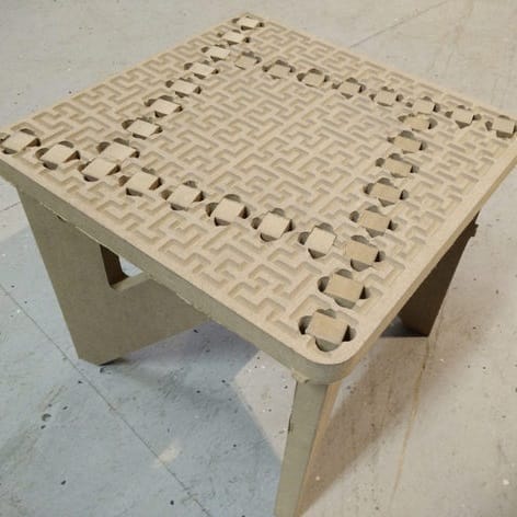 Plywood Binary Stool Laser Cut 5 CDR DXF File Free Download | Vecty