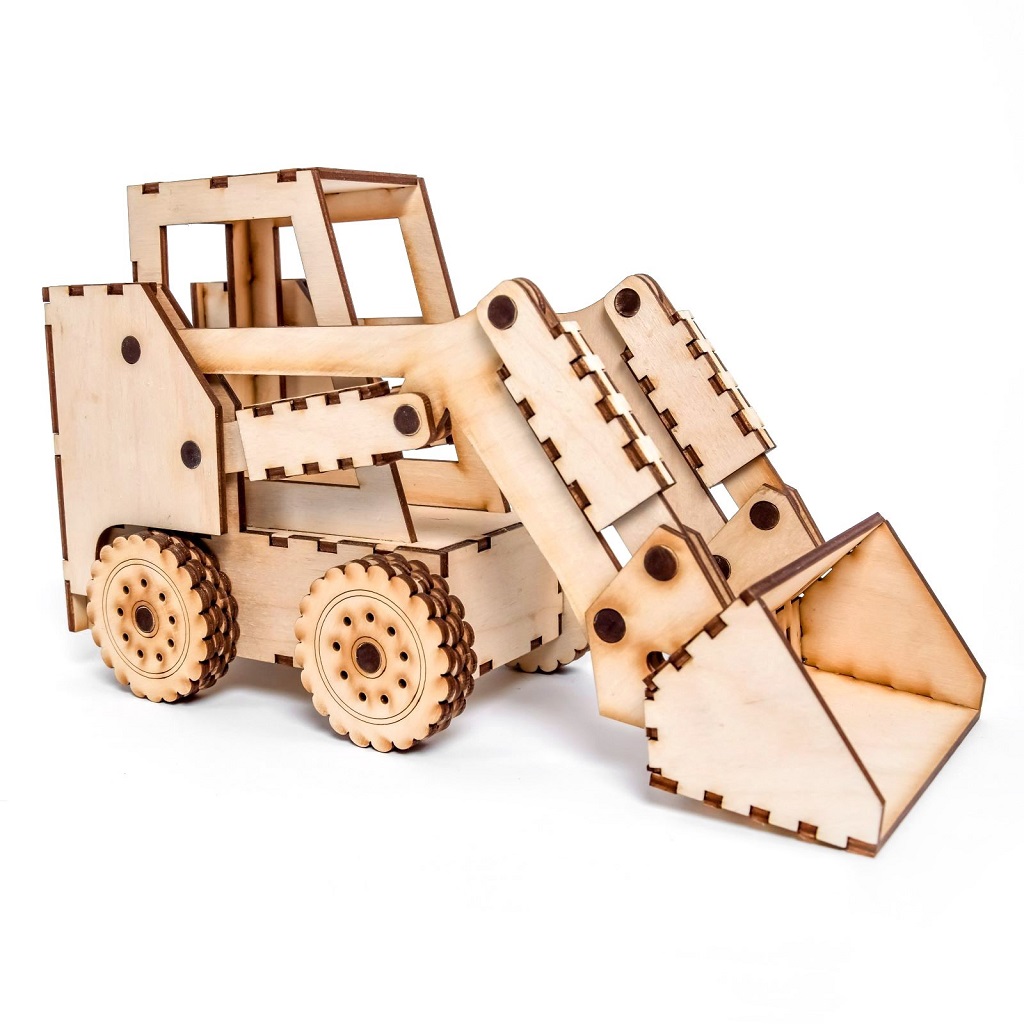 Skid Steer Loader Wood Model Laser Cut FIle CDR DXF File Free Download ...