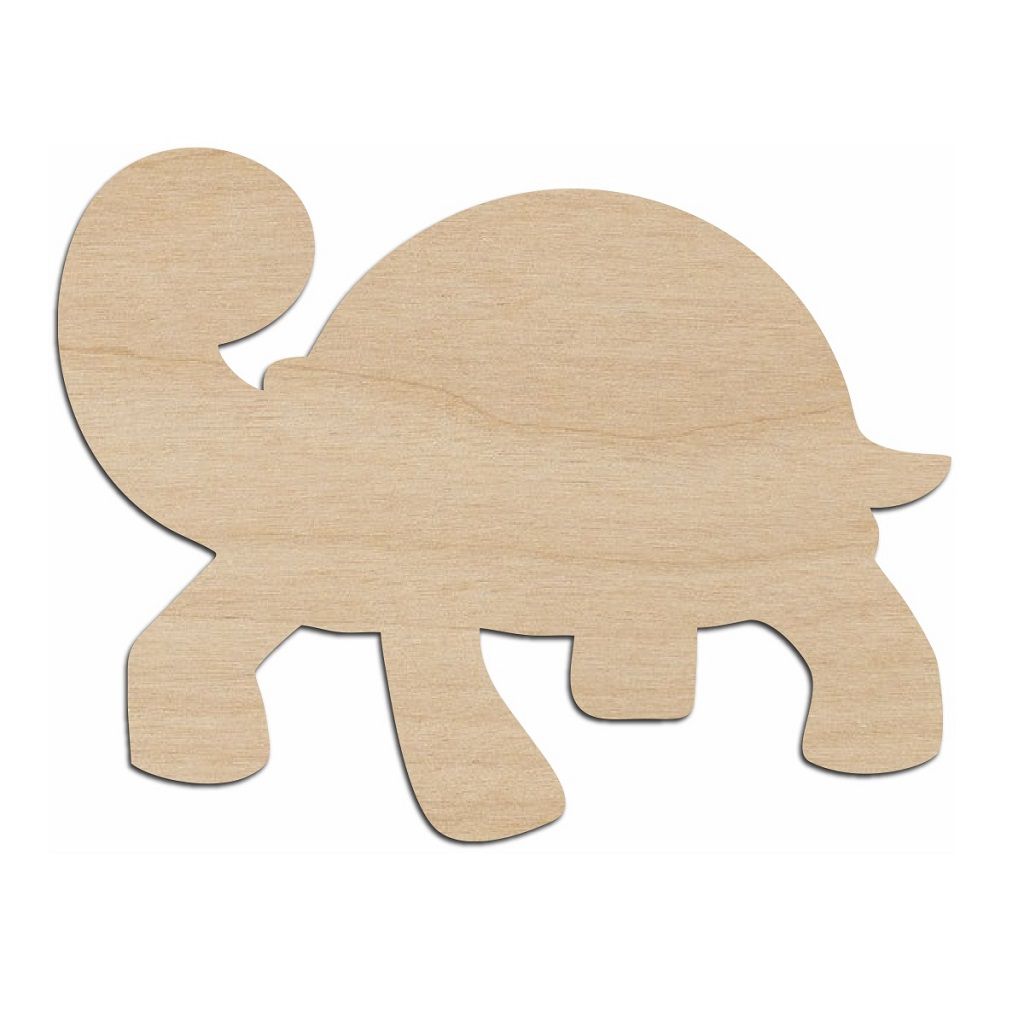 Tortoise Turtle Unfinished Wood Cutout Craft Shape Laser Cut AI CDR DXF ...