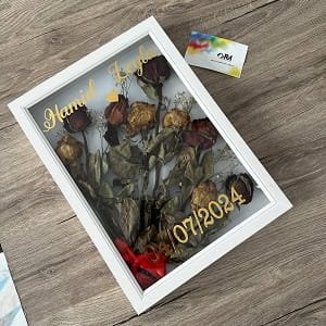 Laser Cut Wedding Bouquet Preservation Frame DXF File Free Download | Vecty