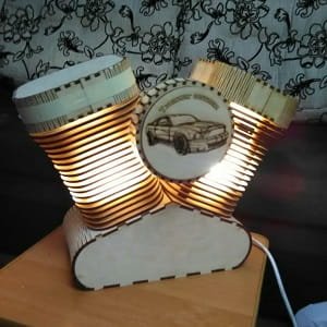 Laser Cut Wooden Lighthouse Lamp CDR File Free Download | Vecty