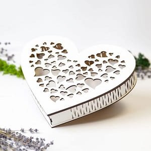 Personalized Heart Shaped Wooden Gift Box Laser Cut CDR File Free ...
