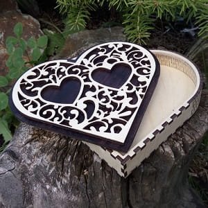 Laser Cut Heart Box Templates | 32 Files for Free Download - Vecty