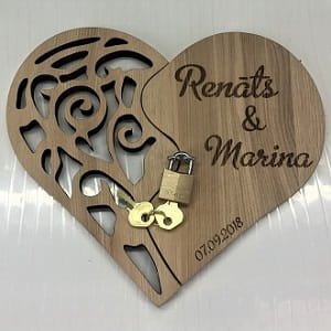 3D Interlocking Multilayered Heart Decor Laser Cut CDR File Free ...