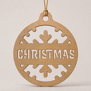 Laser Cut Personalized Delight Christmas Ornament CDR DXF SVG File Free ...