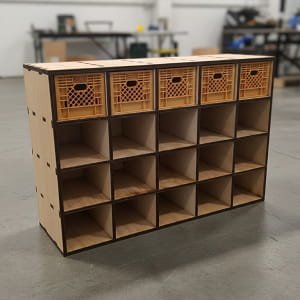 Laser Cut Wooden Stackable Storage Box DXF File Free Download | Vecty