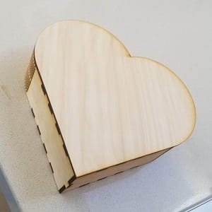 Laser Cut Plywood Heart Shaped Box DXF PDF SVG File Free Download | Vecty