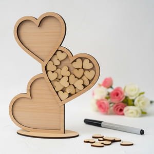 Laser Cut Balloon Shaped Heart Drop Box CDR SVG File Free Download | Vecty